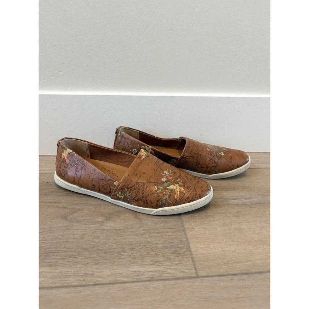 Patricia Nash | Shoes | Patricia Nash Lola Slipon Flat Shoes Floral Map ...